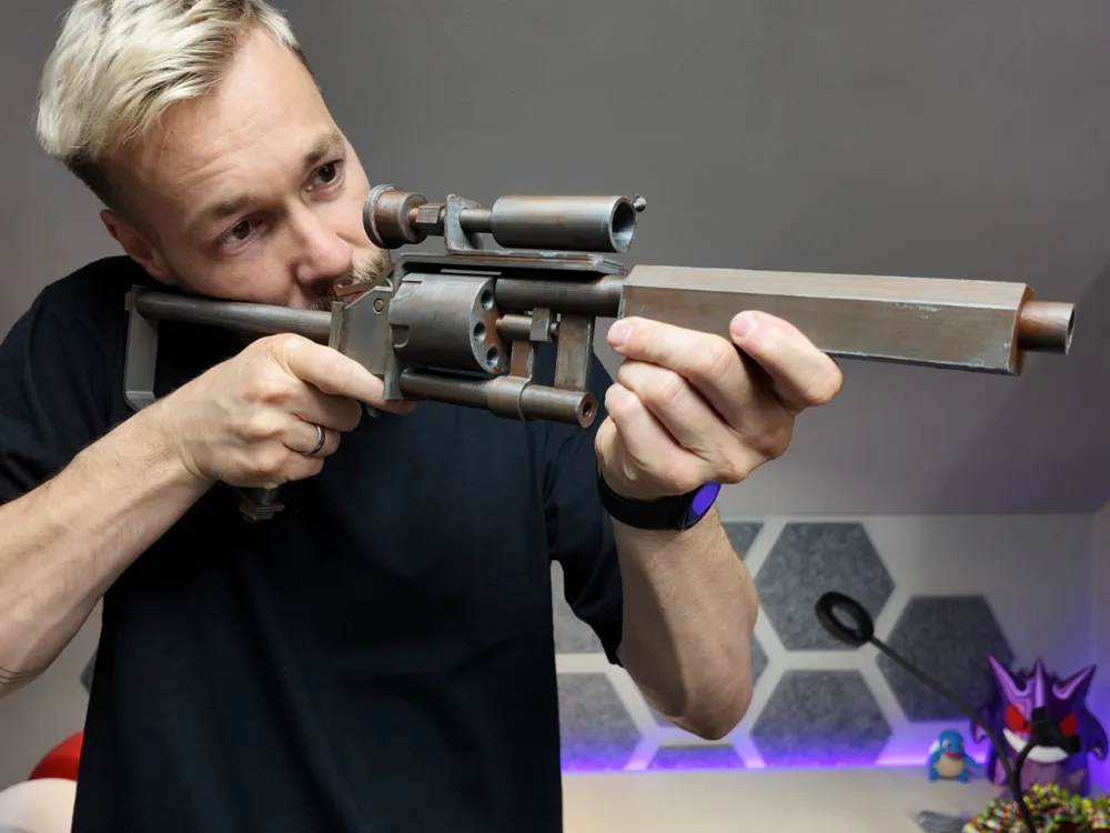 Fallout Pipe Revolver Rifle Cosplay Prop Replica by WF3Dprinting ...
