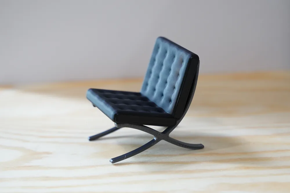 Mini Lounge Chair Inspired by Barcelona Chair - Free 3D Print Model ...