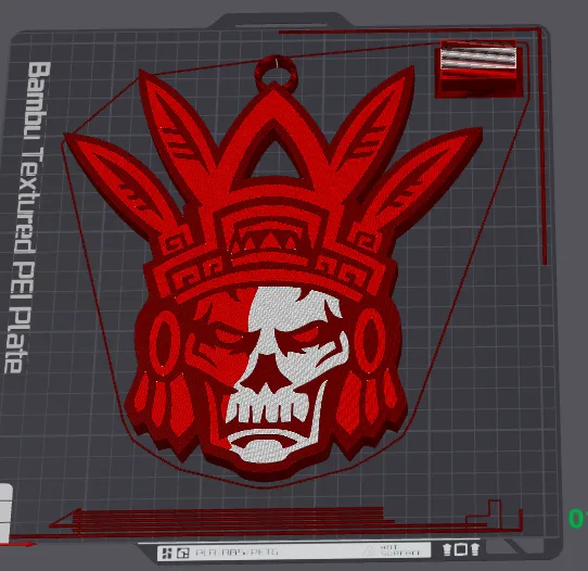 Aztecs Chain Necklace Pendant by 3DPrintPioneers - MakerWorld