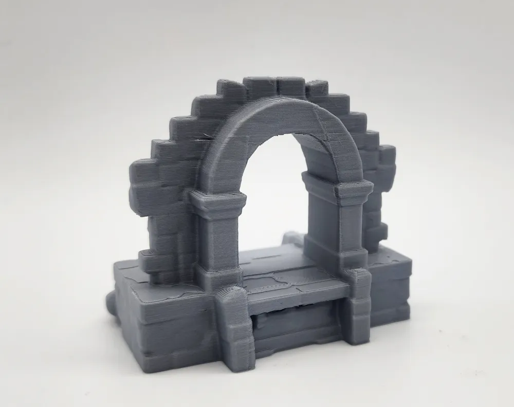 Open Stone Arch Entrance Miniature by Triple G Workshop - MakerWorld