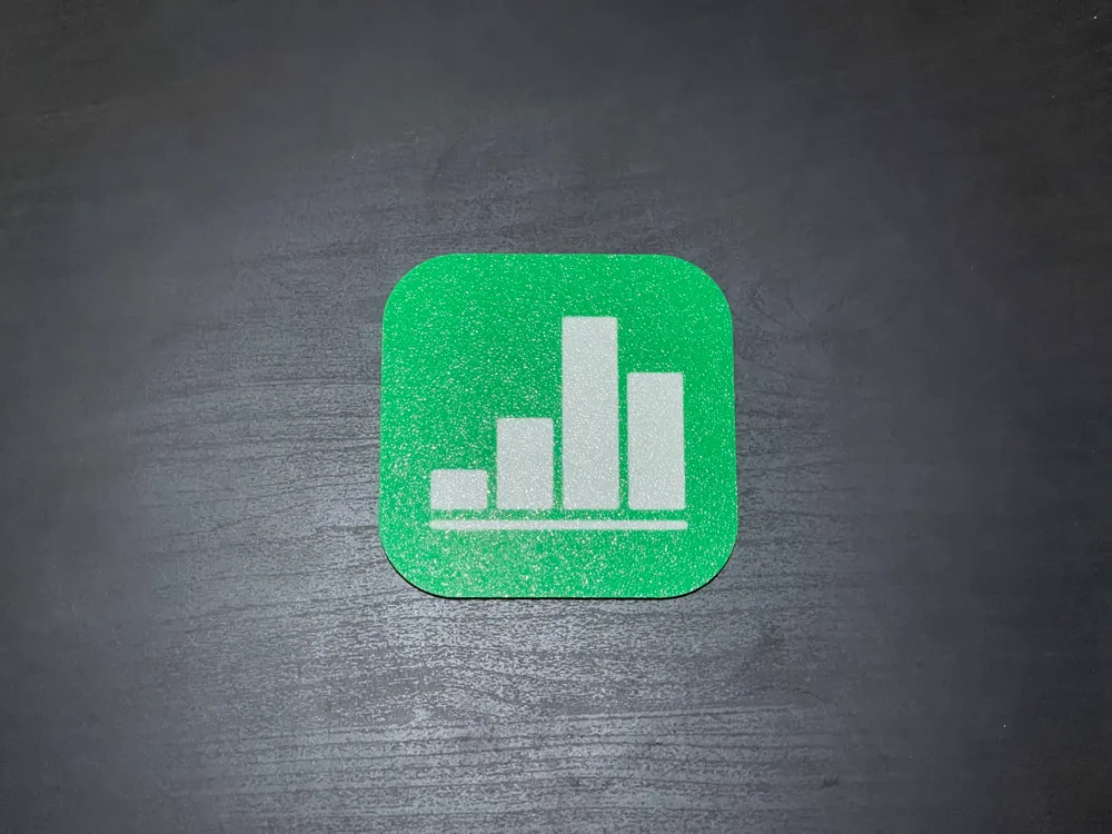 Numbers App Icon for iPhone Coaster by MalcTheOracle - MakerWorld