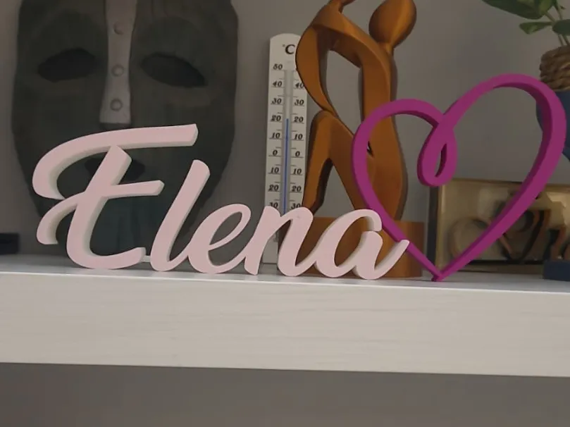 Elena Name Script - Free 3D Print Model - MakerWorld