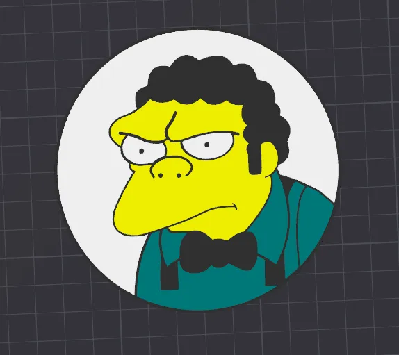 Moe Coaster From Simpsons by Tri-3D - MakerWorld
