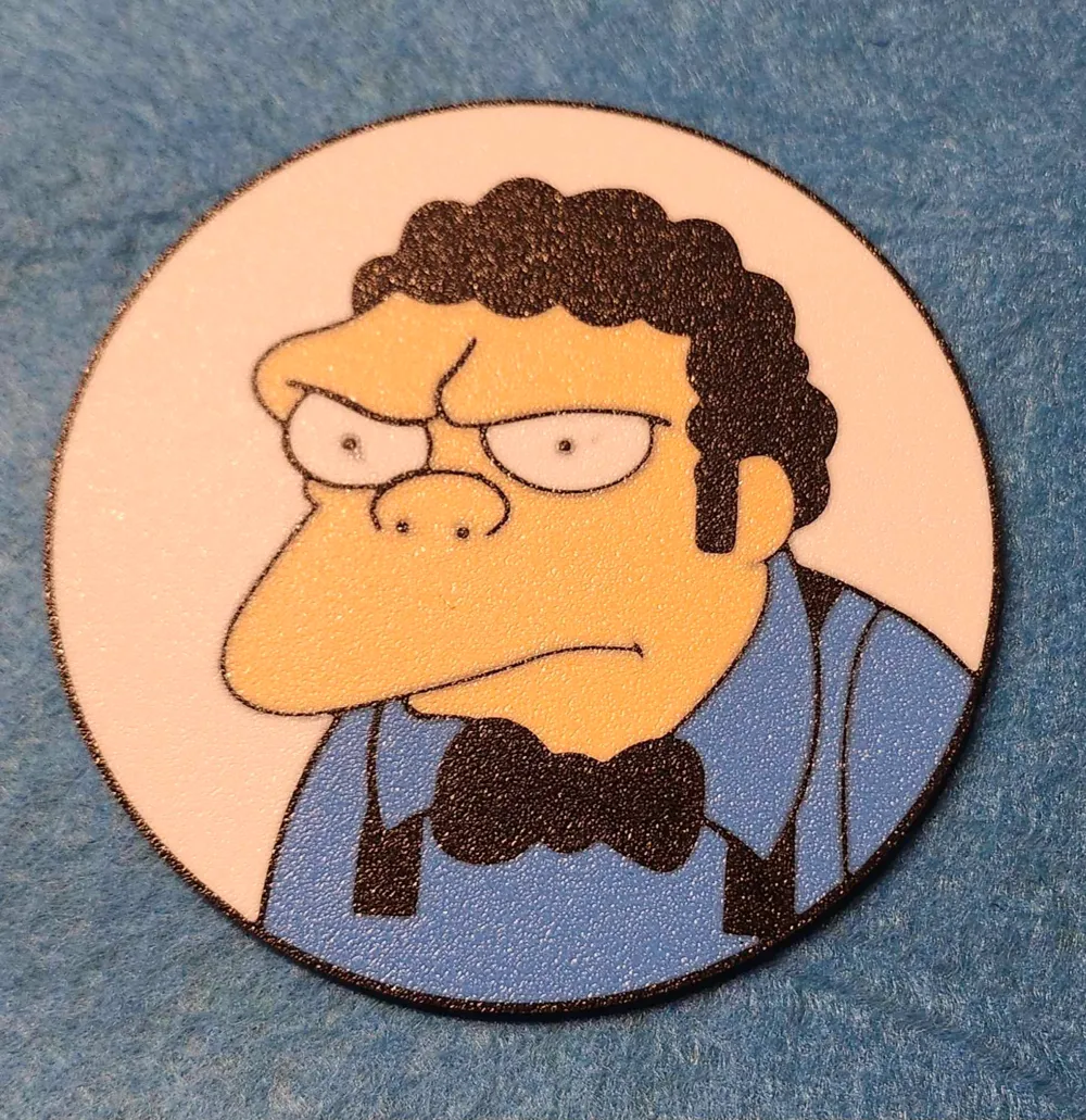 Moe Coaster From Simpsons by Tri-3D - MakerWorld