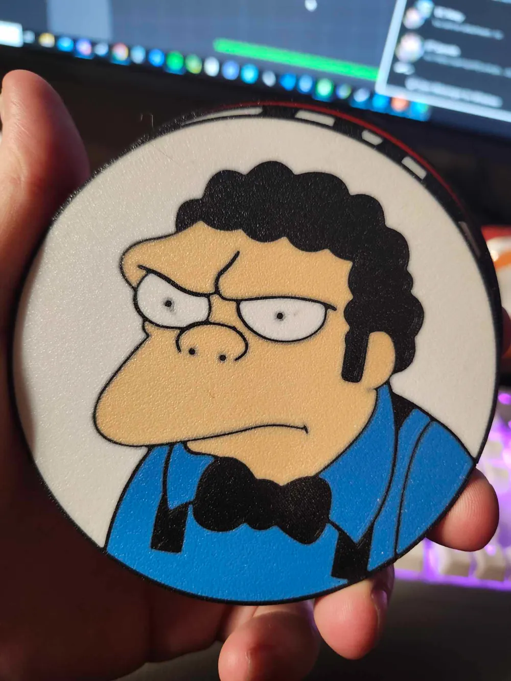 Moe Coaster From Simpsons by Tri-3D - MakerWorld
