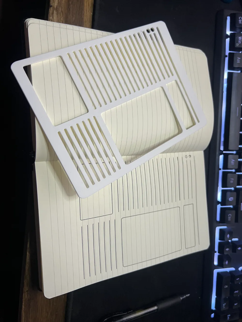 Notebook Stencil by Darius MakerWorld: Download Free 3D Models