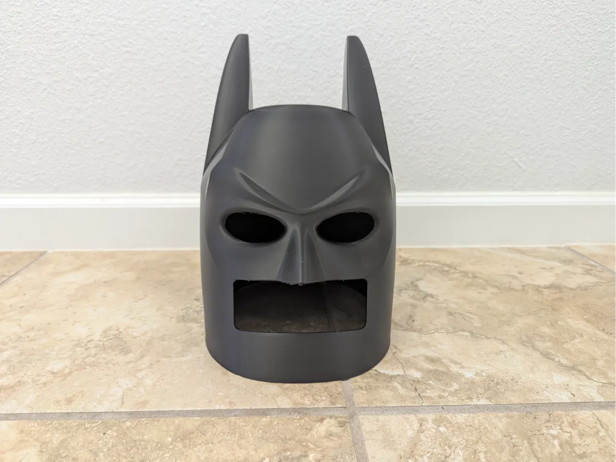 Batman Brick Helmet - Free 3D Print Model - MakerWorld