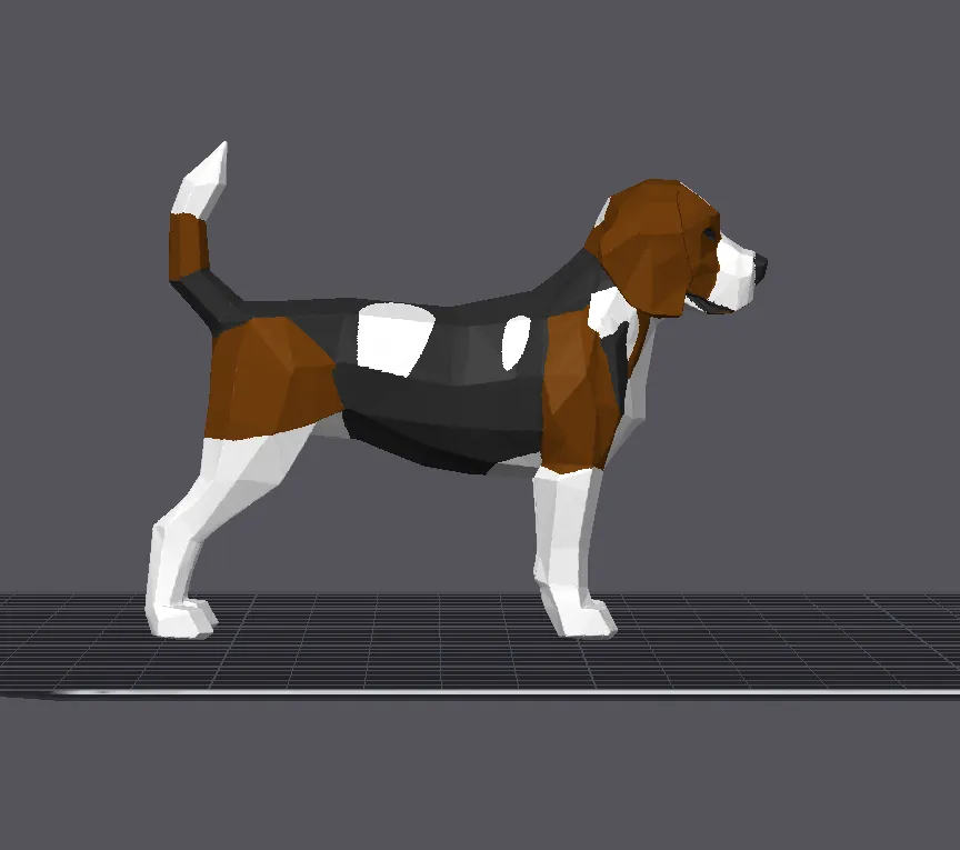 Low Poly Beagle by shlomi MakerWorld: Download Free 3D Models