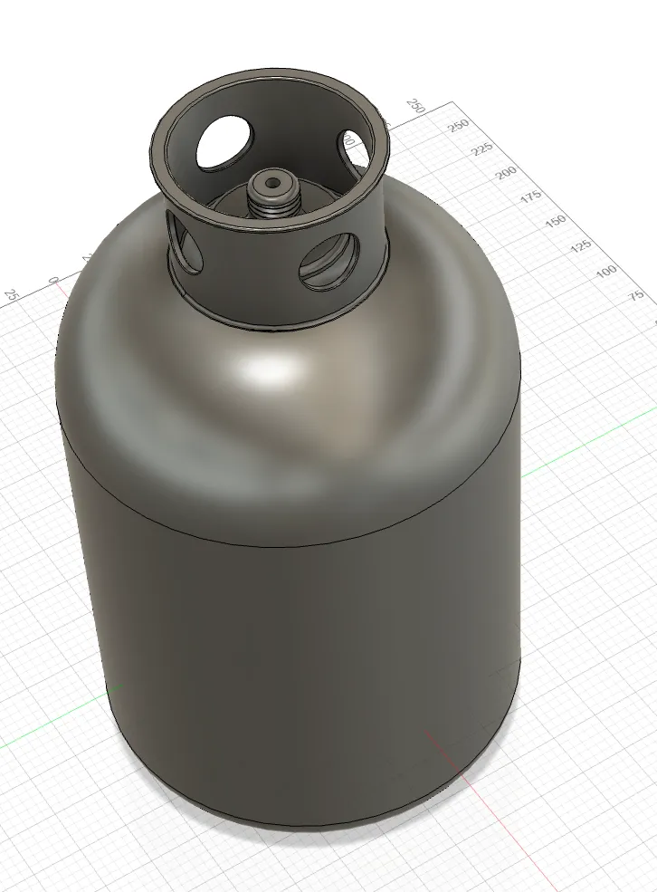 Gas cylinder for miniatures by harrisondavies - MakerWorld