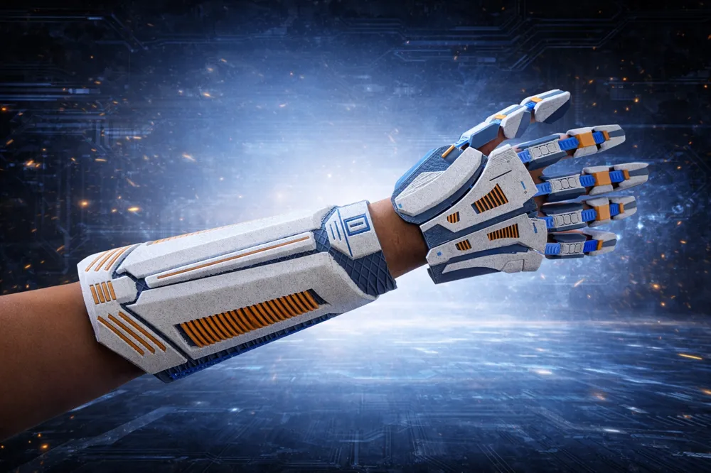 Flexible Exoskeleton Hand – Wearable Hand Armor - Free 3D Print Model ...