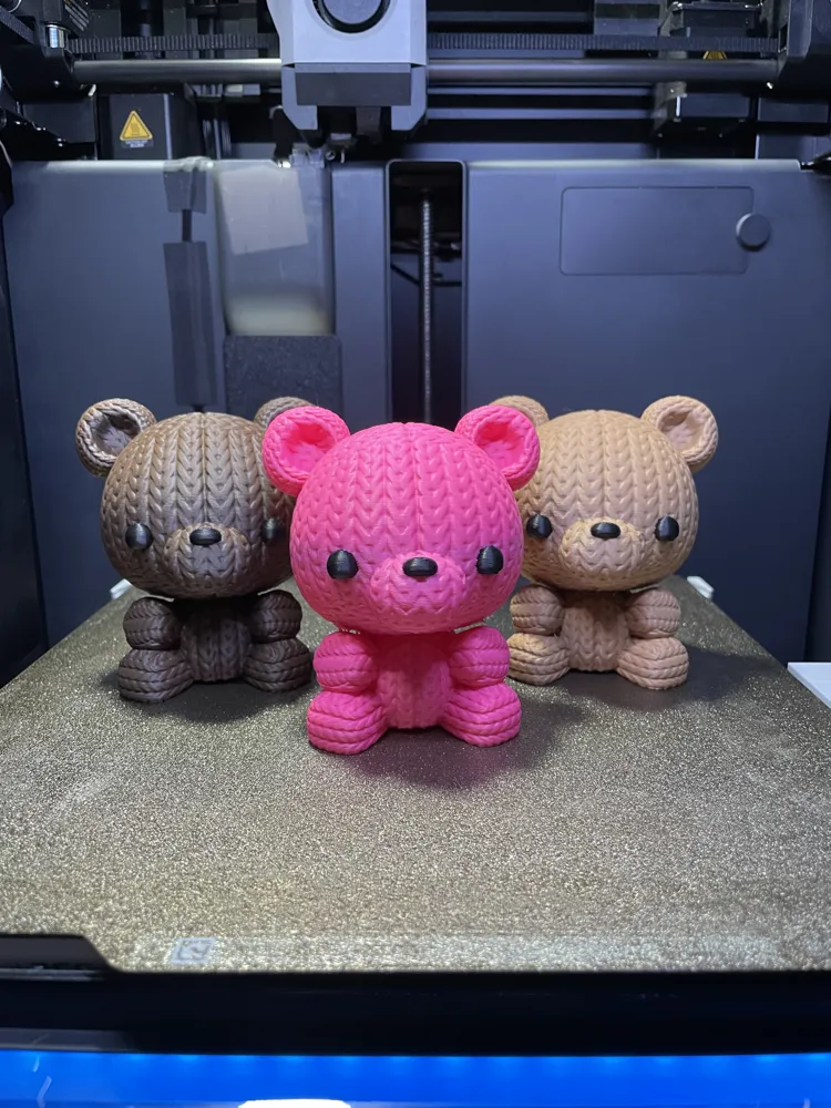 Knitted Bear by Dave'sPrints MakerWorld: Download Free 3D Models