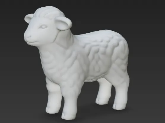 Easter Lamb - Modern Spring Decoration - Free 3D Print Model - MakerWorld