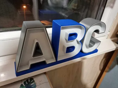 LED LIGHT SIGN LETTERS ALPHABET by SIODLO92 MakerWorld: Download Free ...