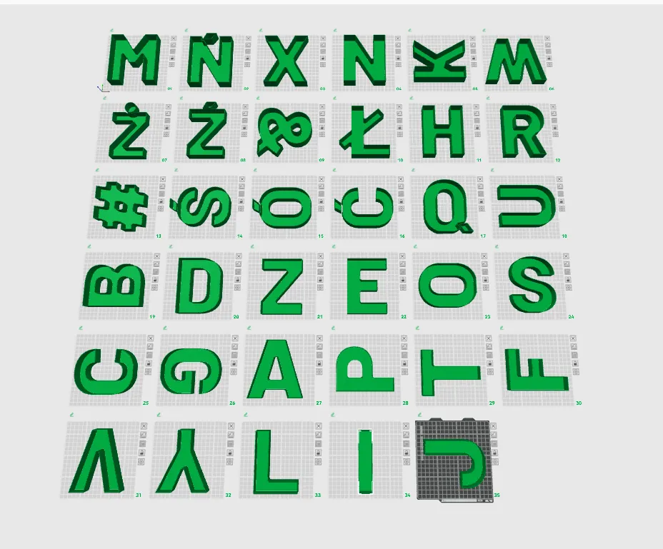 LED LIGHT SIGN LETTERS ALPHABET by SIODLO92 MakerWorld: Download Free 3D Models