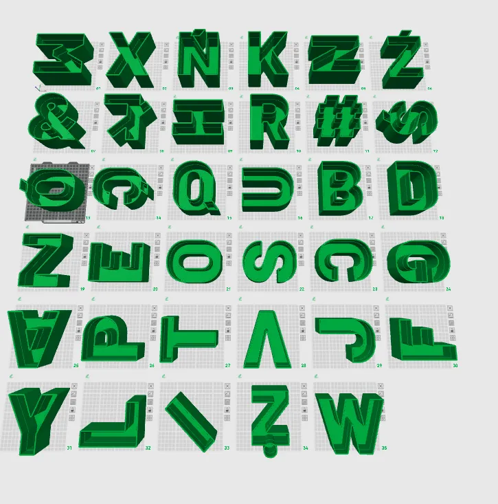 LED LIGHT SIGN LETTERS ALPHABET by SIODLO92 MakerWorld: Download Free 3D Models