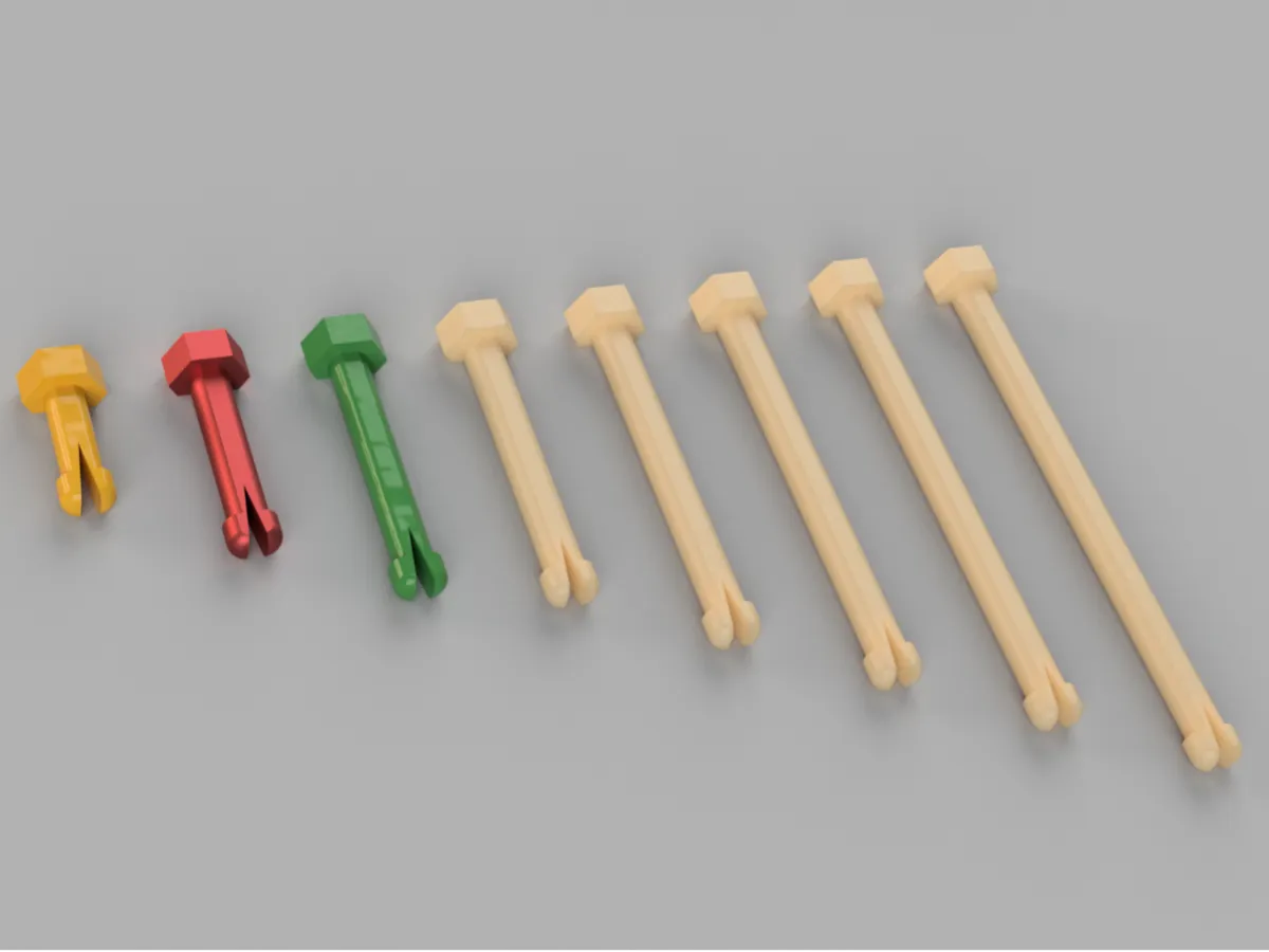 FNT PIN - replacement for M4 screws and nuts - Free 3D Print Model ...