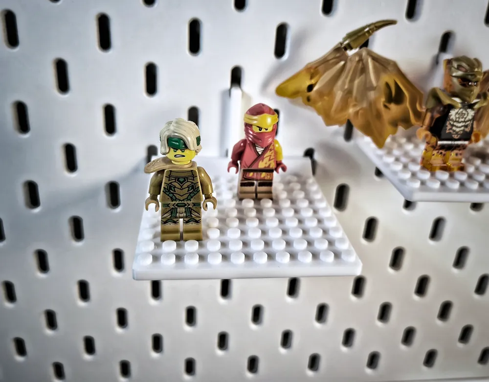 LEGOcompatible Shelves for Ikea Skadis - Set of 3 by zomb - MakerWorld