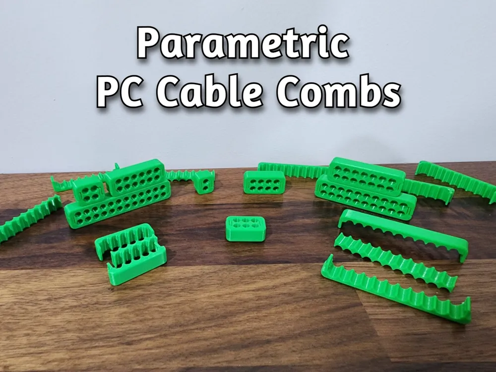 Parametric PC Cable Combs by depep1 MakerWorld: Download Free 3D Models