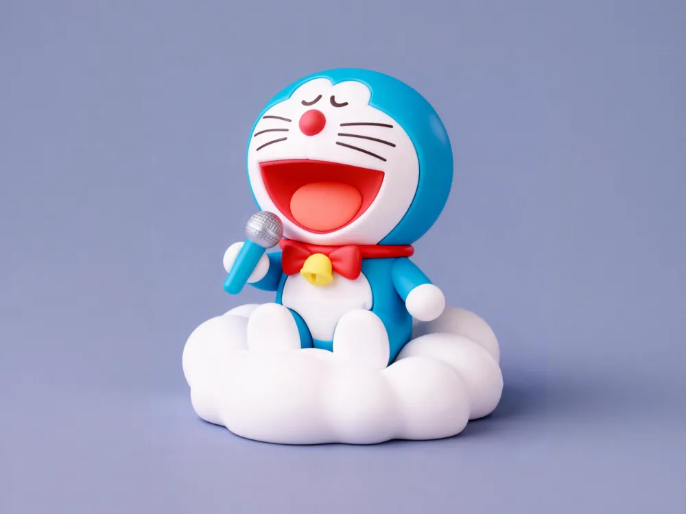 Doraemon singing on a cloud - Doraemon anime merchandise - Children's ...