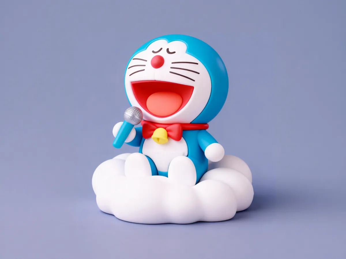 Doraemon singing on a cloud - Doraemon anime merchandise - Children's ...