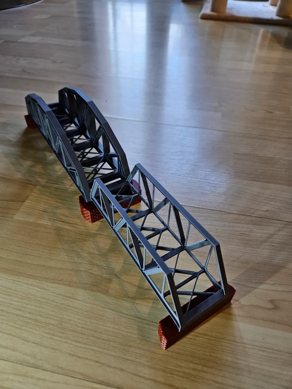 TT/N scale model railway bridge 166mm, endlessly extendable by LT ...