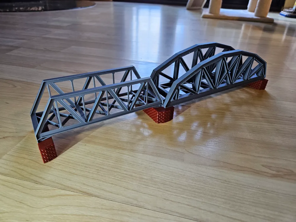 TT/N scale model railway bridge 166mm, endlessly extendable by LT ...