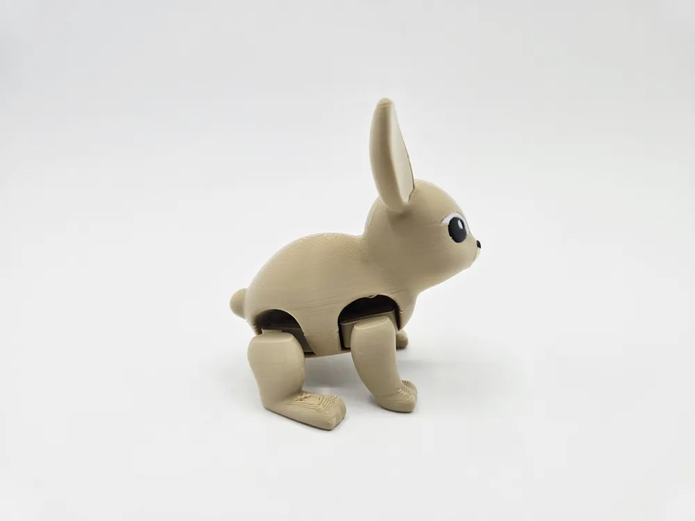 Cute Jumping Easter Bunny - Free 3D Print Model - MakerWorld
