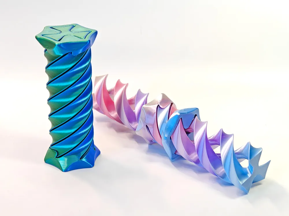 Repetitive Rotating Spiral Crossover Fidget Toy TD1 - Free 3D Print ...