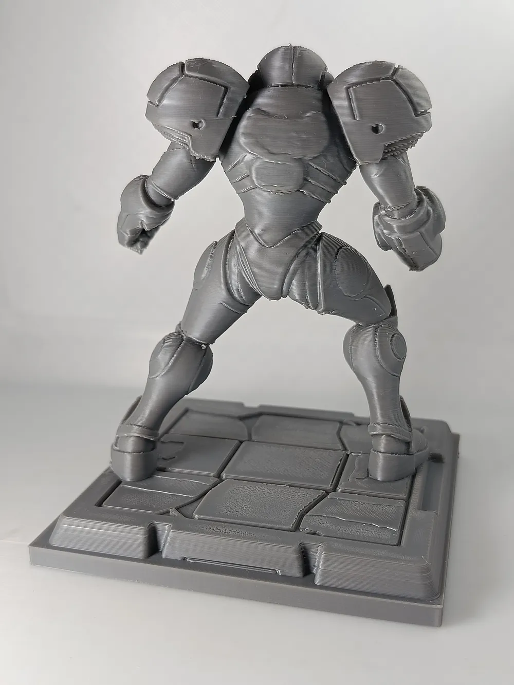 Samus Aran Metroid figurine combat - Free 3D Print Model - MakerWorld