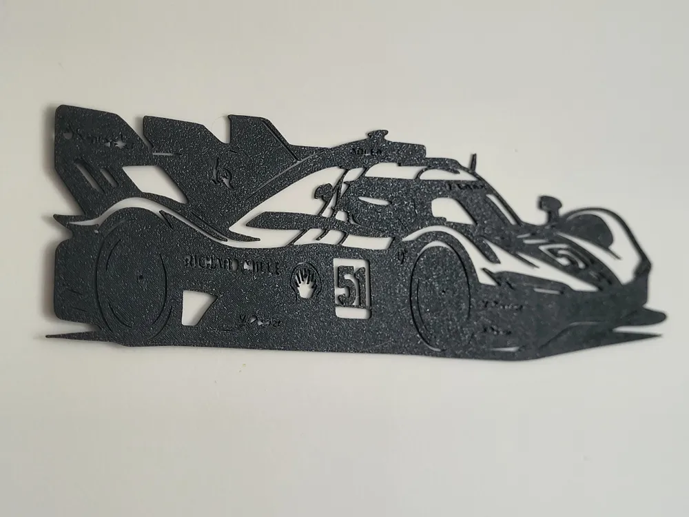 FERRARI 499P WEC - 2D WALL ART #1 by 3DPrintOnPoint MakerWorld ...