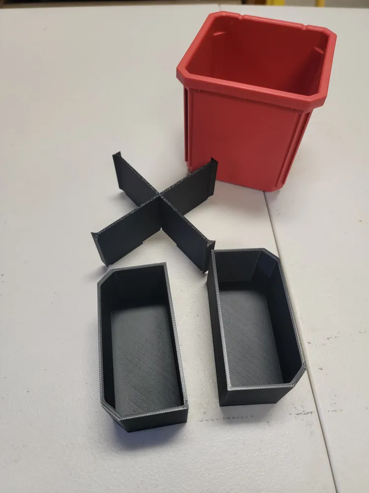 Divider and Bins for Deep Square Packout Bins by CecDusMakerWorld ...