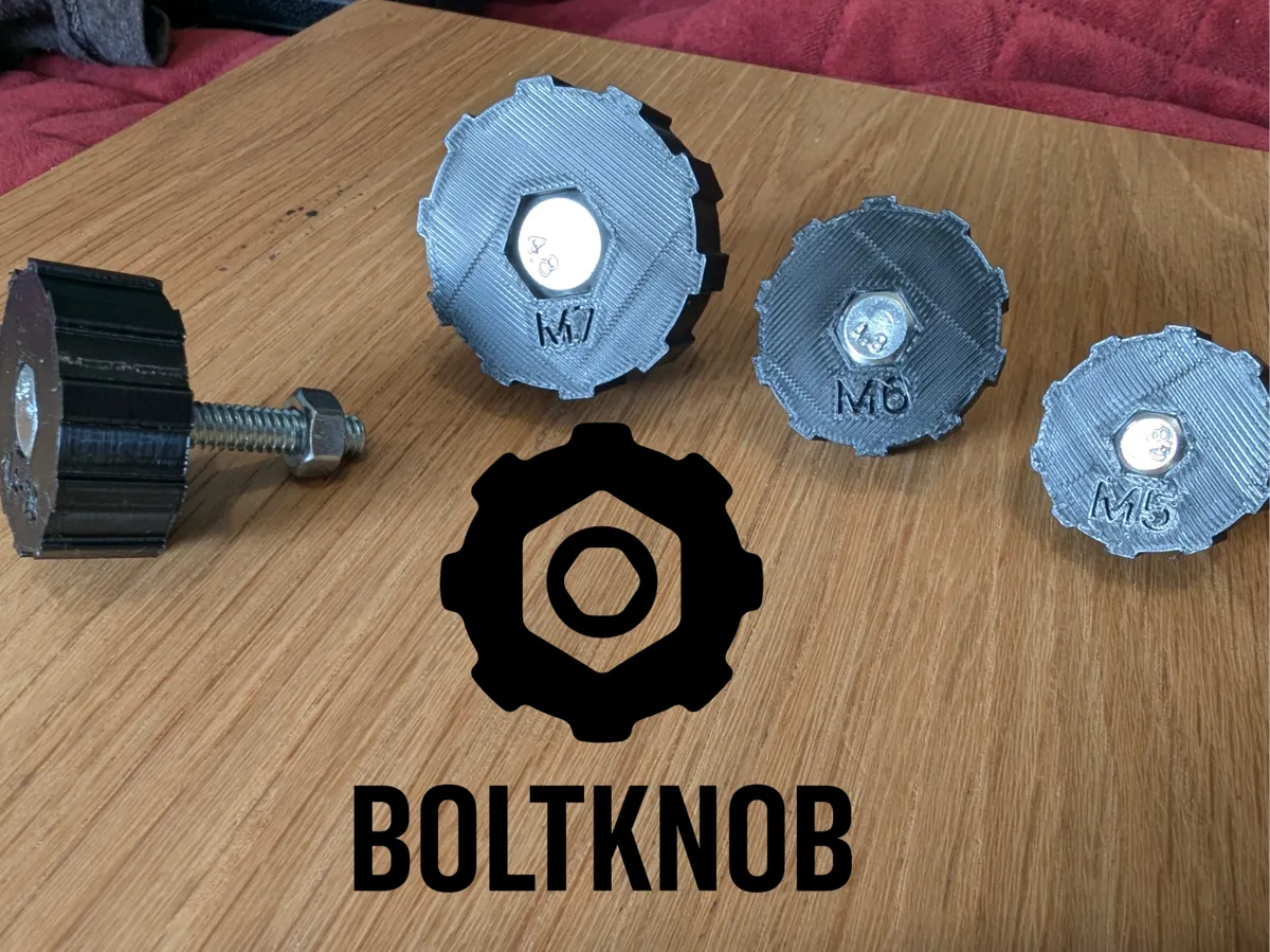 Universal Bolt Knobs – M5, M6, M7 & 1/4-20 - Free 3D Print Model ...