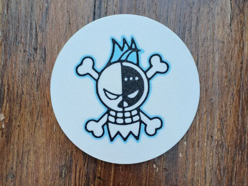 Franky One Piece Coaster by Tk MakerWorld: Download Free 3D Models