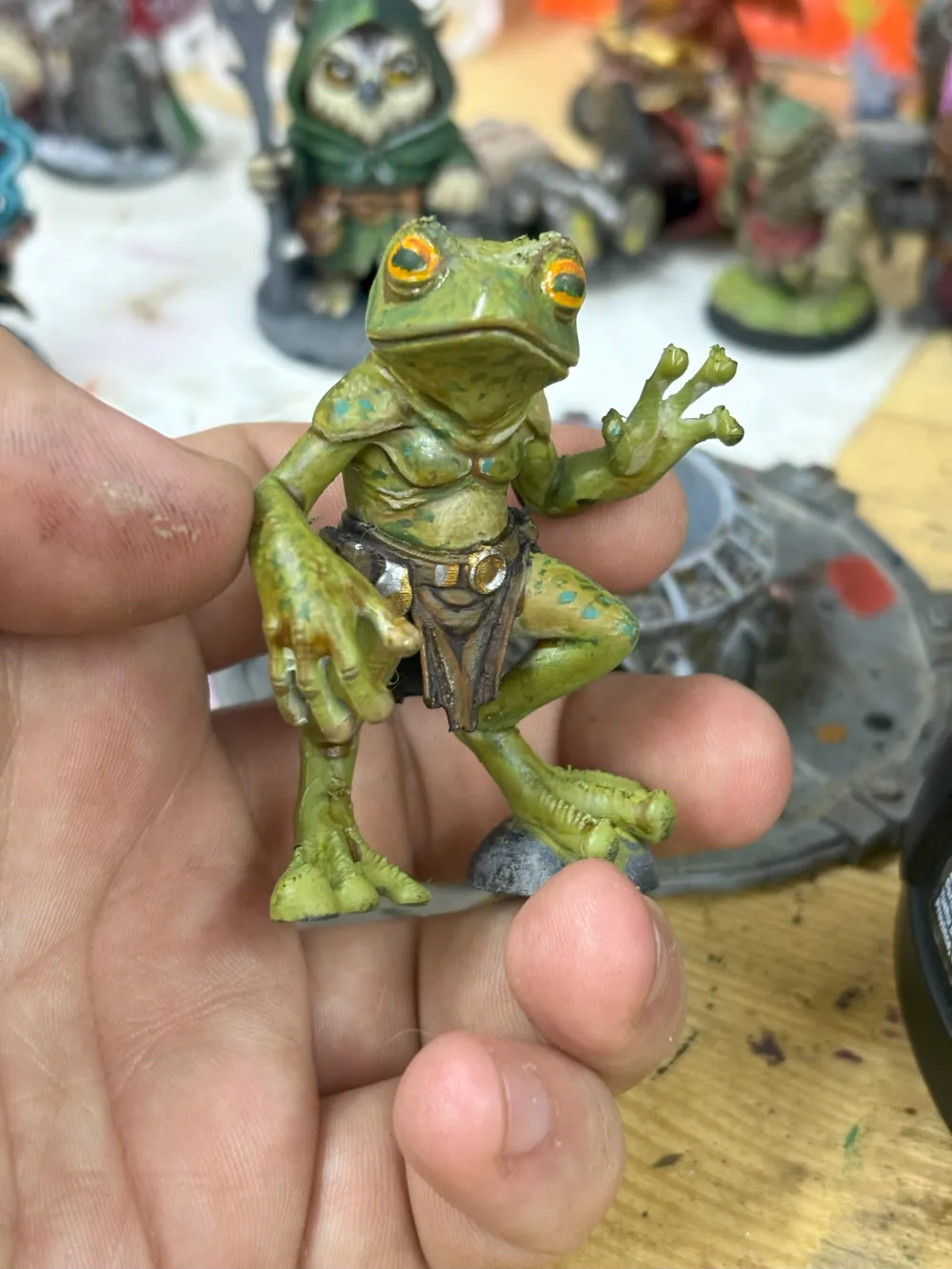 Frog Warrior Miniature – DnD Chibi Fantasy NPC - Free 3D Print Model ...