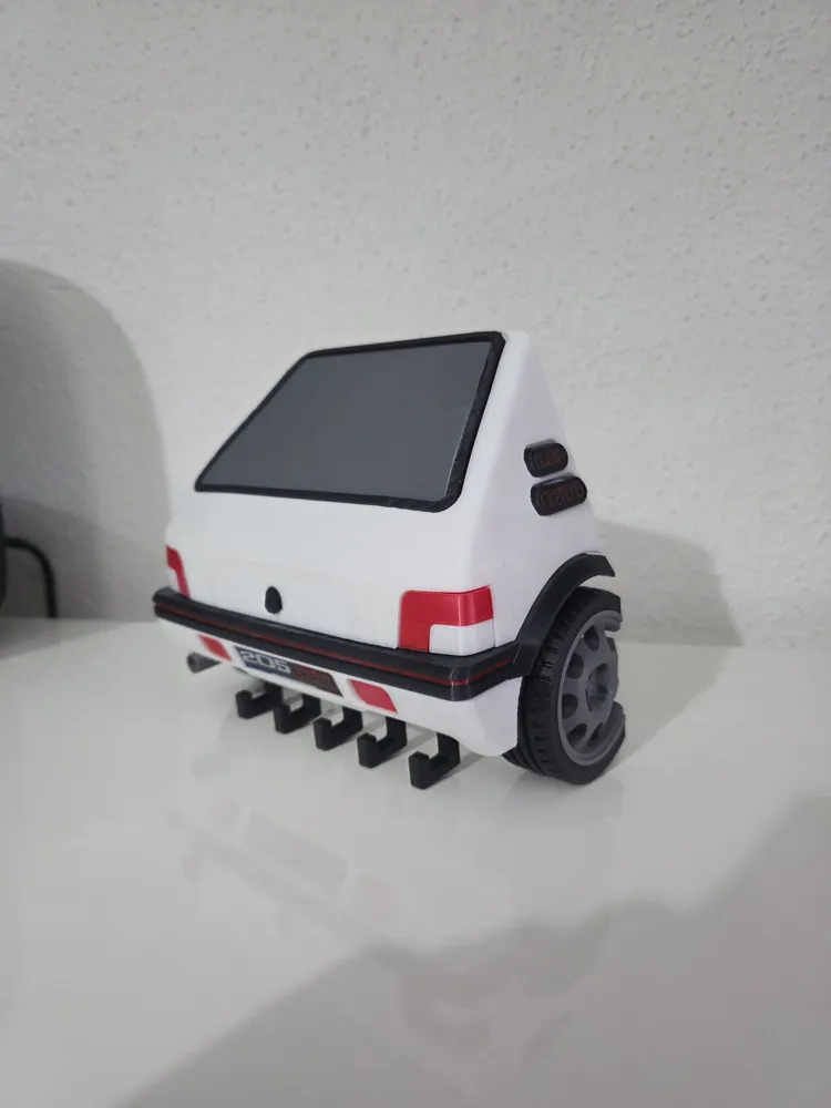 Peugeot 205 GTI Wall Key Holder - Free 3D Print Model - MakerWorld