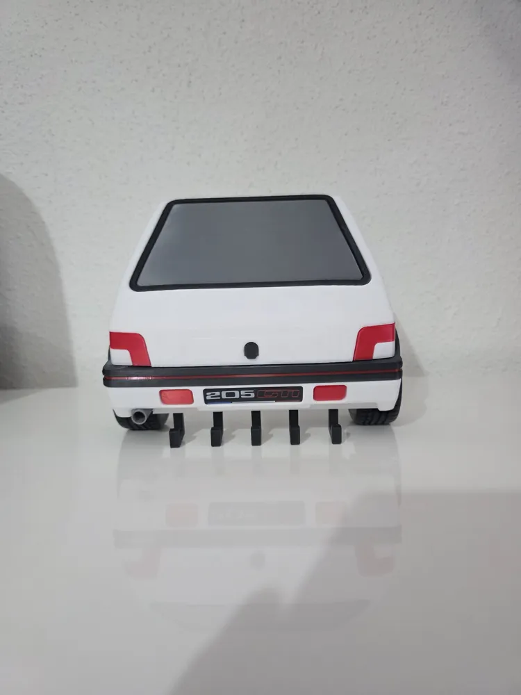 Peugeot 205 GTI Wall Key Holder - Free 3D Print Model - MakerWorld