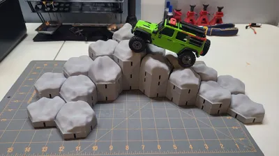 Modular 3D Printable Mini RC Crawler Rocks - Free 3D Print Model ...