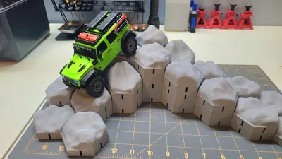Modular 3D Printable Mini RC Crawler Rocks - Free 3D Print Model ...