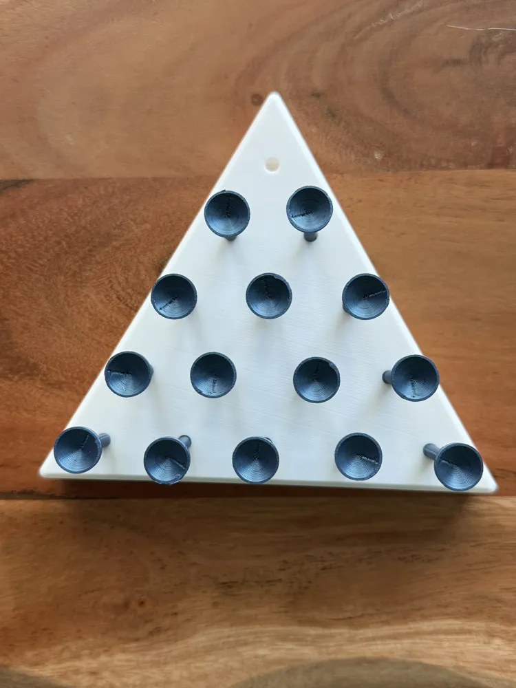Triangle Peg Board Game by mvgordon MakerWorld: Download Free 3D Models