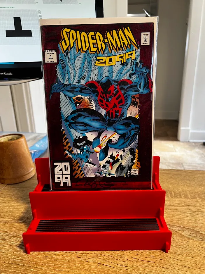 Tiered Display Shelf Stand-Comic -Post Cards-More - Free 3D Print Model ...