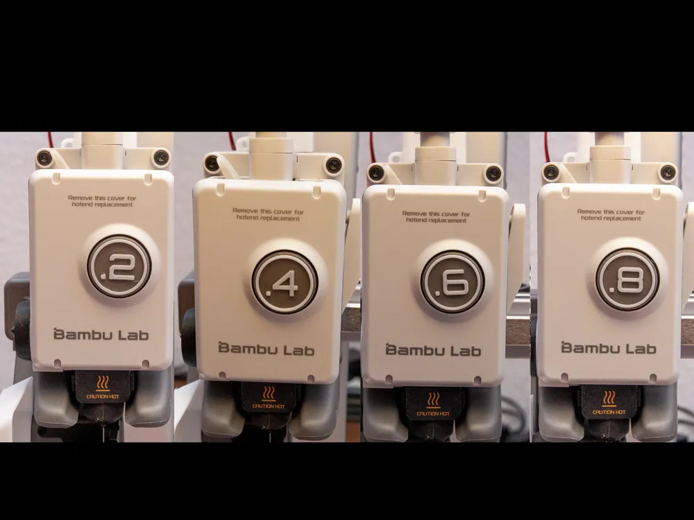 Extruder cover set with nozzle diameter indicators by Hunter Rodrigez ...