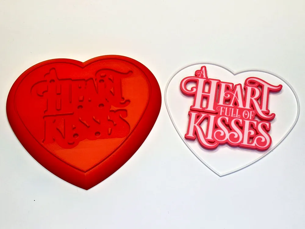 A Heart Full of Kisses Valentine’s Candy Box - Free 3D Print Model ...