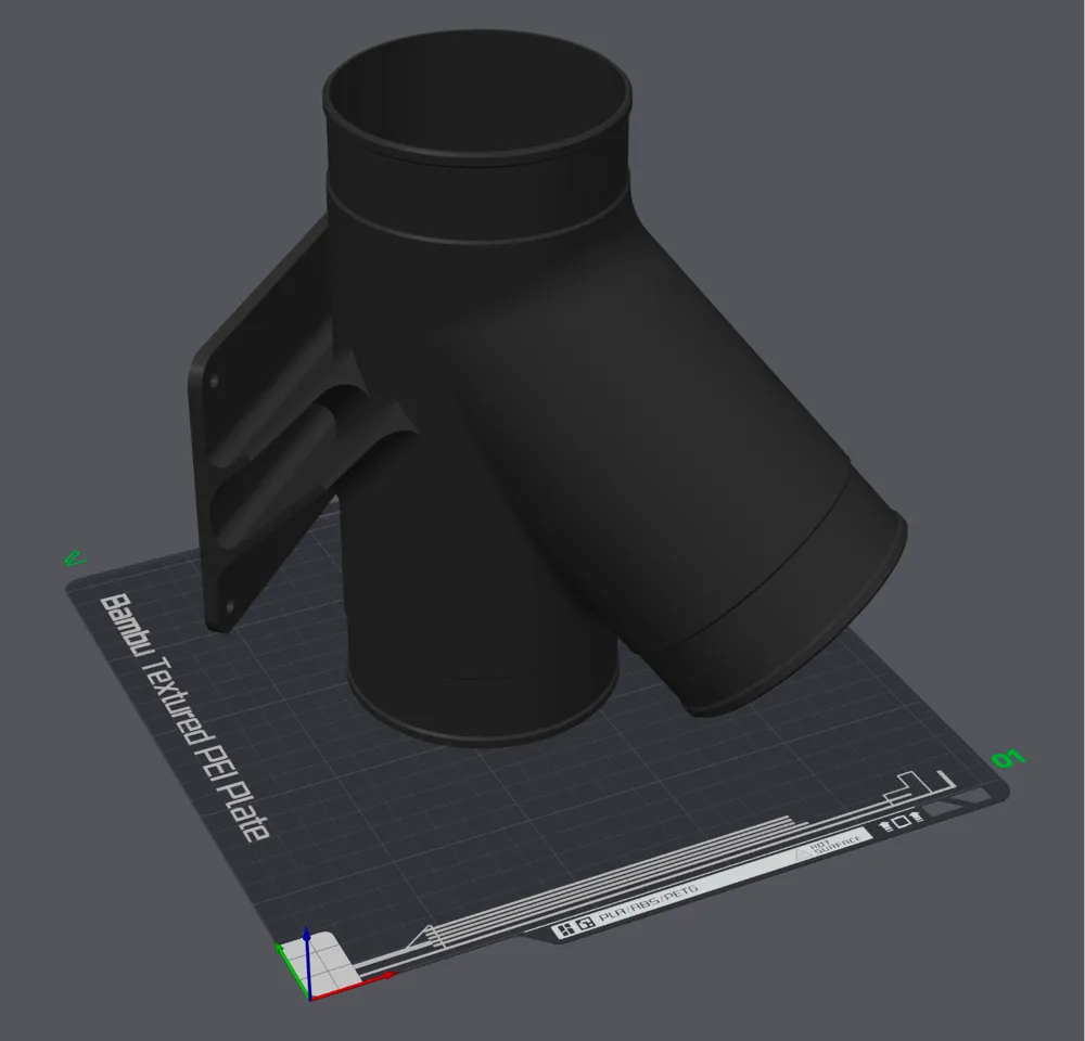 4 Inch Y Joint for Ventilation or Dust Collection by Twagnah - MakerWorld