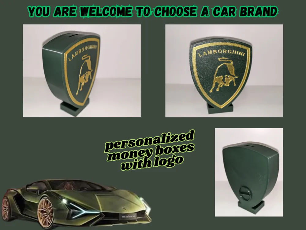 personalized logo money boxes by Jay Dean MakerWorld: Download Free 3D ...