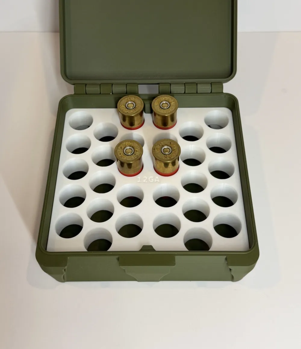Ammo Box - 12 Gauge Shotgun Shells x 30 - Free 3D Print Model - MakerWorld