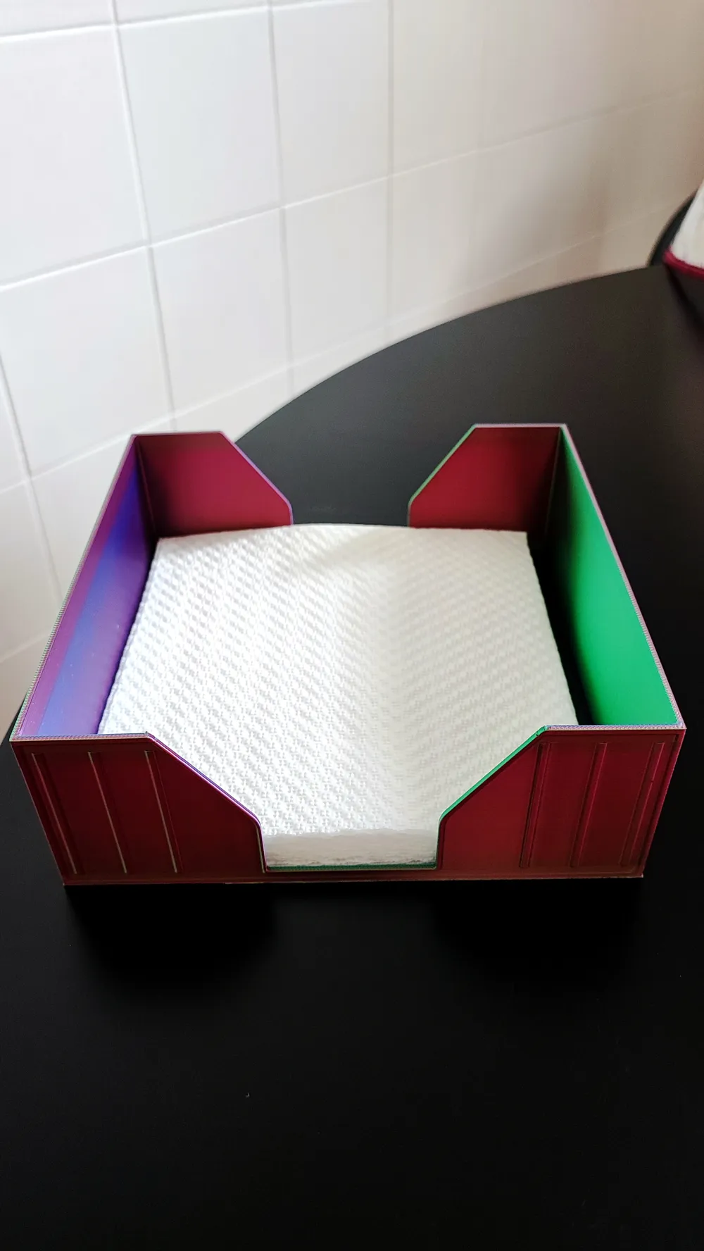 Kitchen napkin holder compatible 17X17 - Free 3D Print Model - MakerWorld