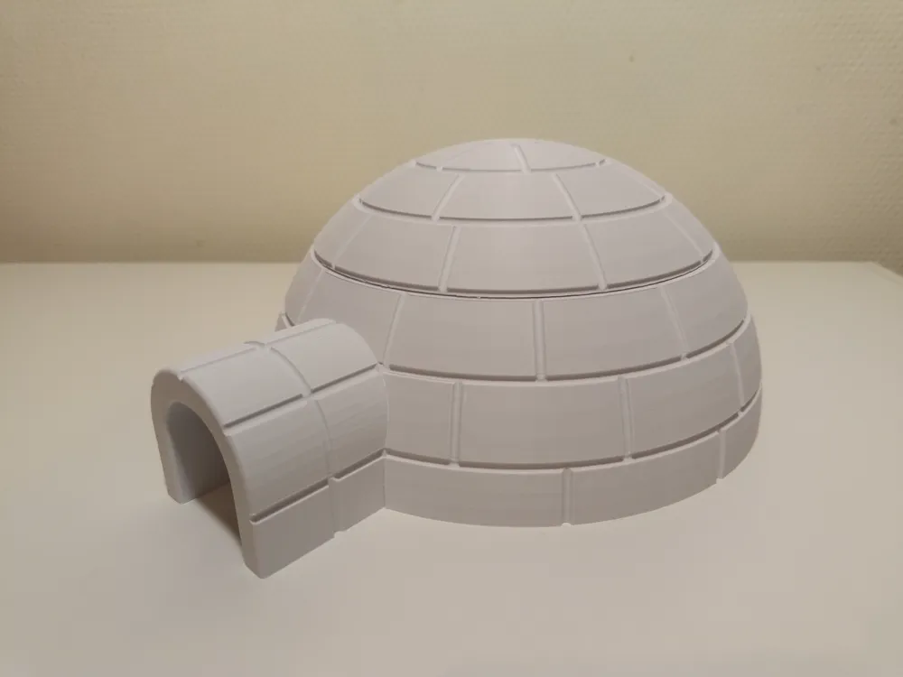 2-part igloo - Free 3D Print Model - MakerWorld