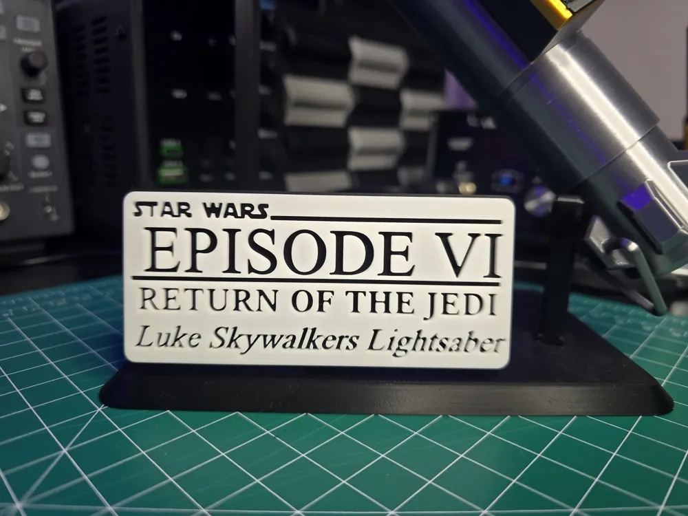 Display Stand for Luke Skywalker's Lightsaber - Free 3D Print Model ...