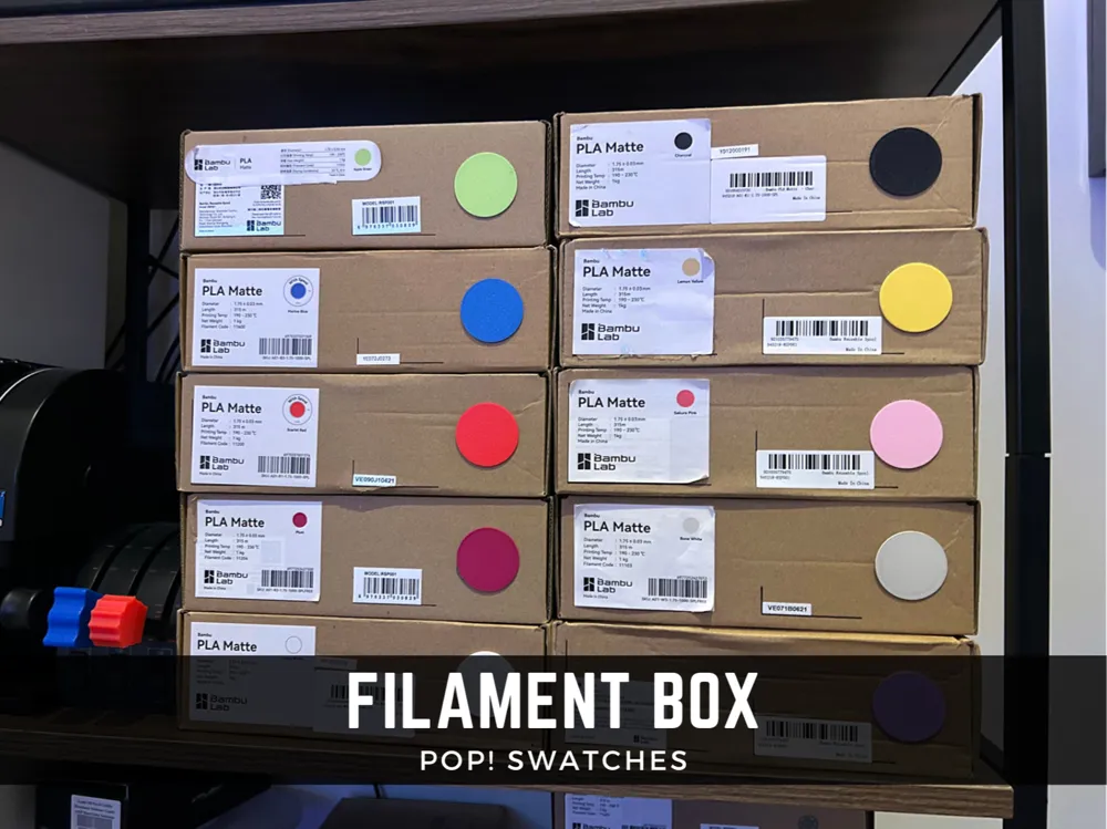 Filament Box - POP! SWATCHES by Rusty Tractor MakerWorld: Download Free ...
