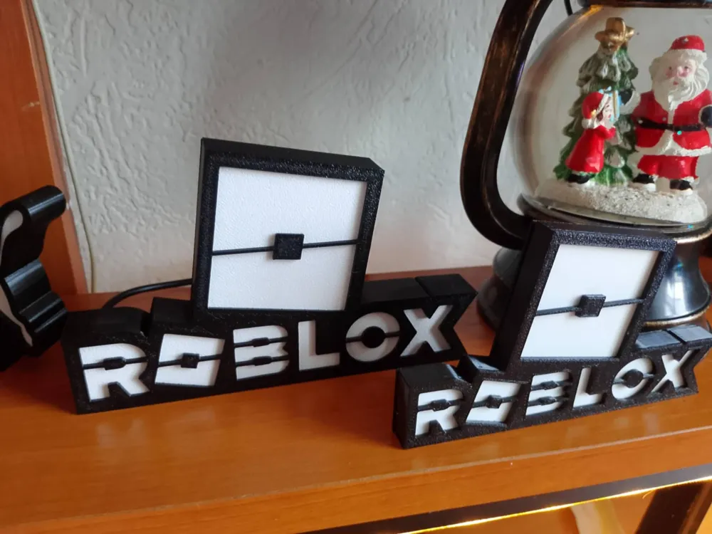 Roblox-Style RGB LED Lamp – Gaming Desk Decor - Free 3D Print Model ...